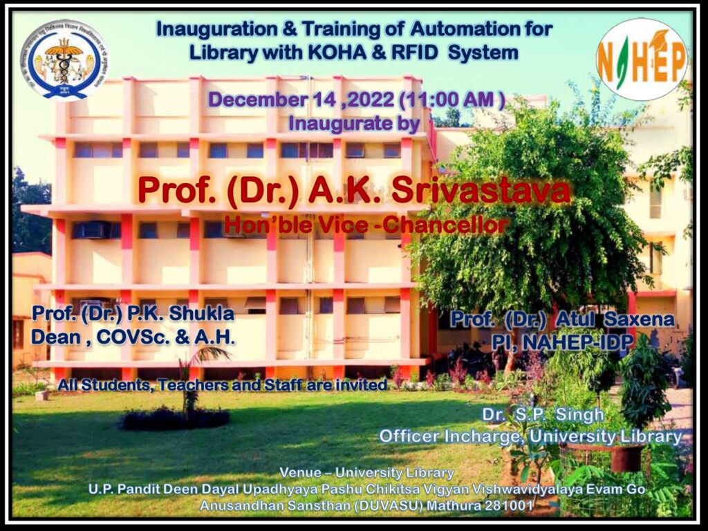 University Library – duvasu mathura