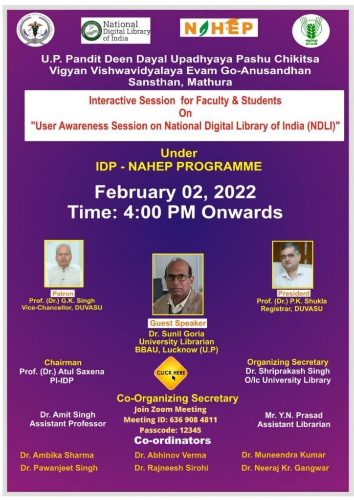 University Library – duvasu mathura